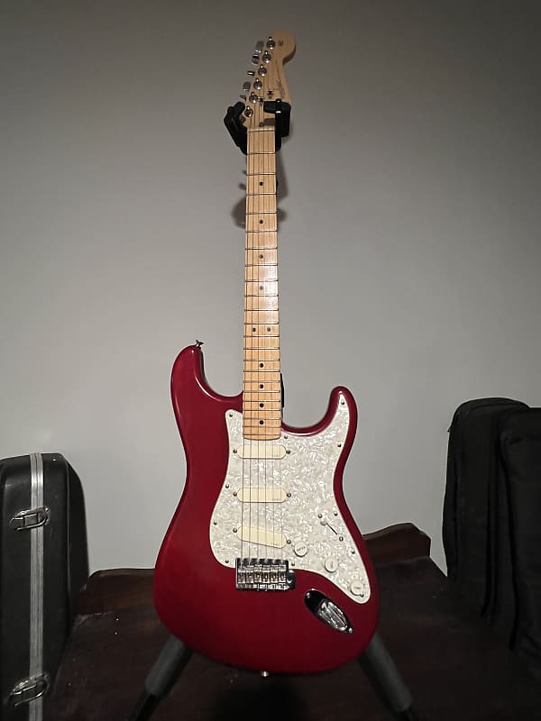 Fender Stratocaster 2003 Cherry Red Transparent | Reverb