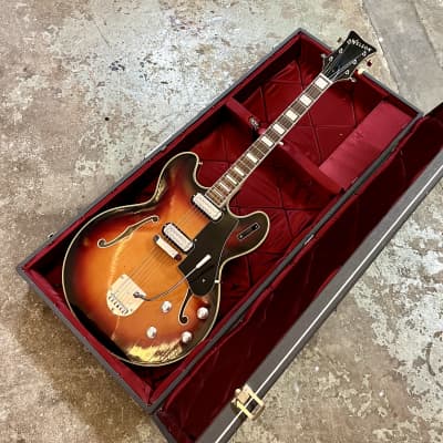 Welson DS-2T Hollowbody electric guitar 1960’s - Sunburst vox | Reverb