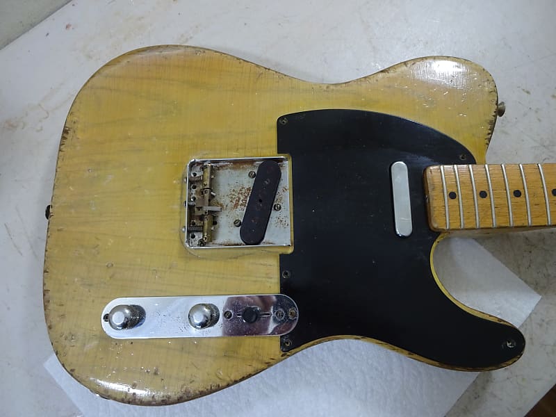 Fender Telecaster Body 1954 - G bender Glaser butterscotch | Reverb