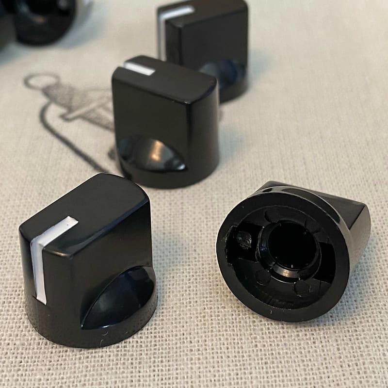 Classic precision 18T knobs, 8-pack, black | Reverb