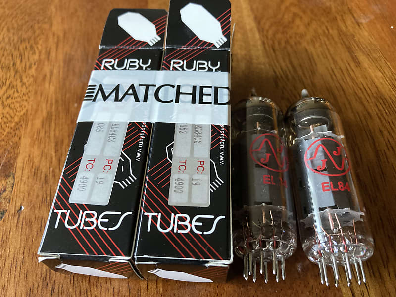 Ruby Tubes JJ EL84 Matched Pair | Reverb