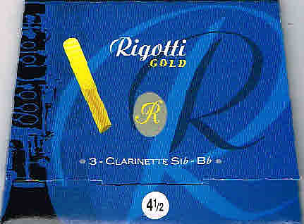 Rigotti Gold Bb Clarinet Reeds - Strength 4 1/2 - Pack of 3 | Reverb