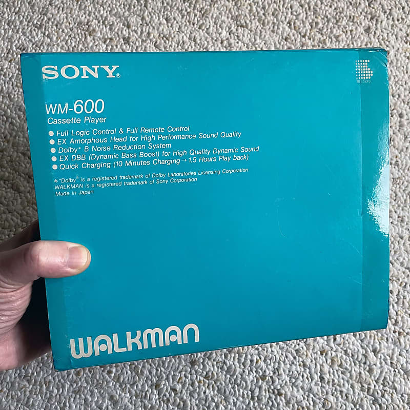 [RARE FULL BOX] Sony WM-600 Walkman Cassette Player, NM | Reverb