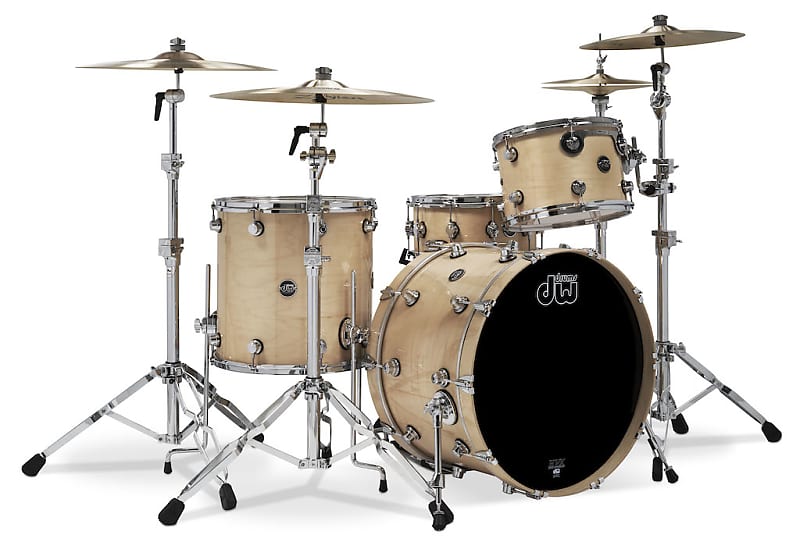 DW Performance 3pc Drum Set 20/12/14 Natural Lacquer | Reverb