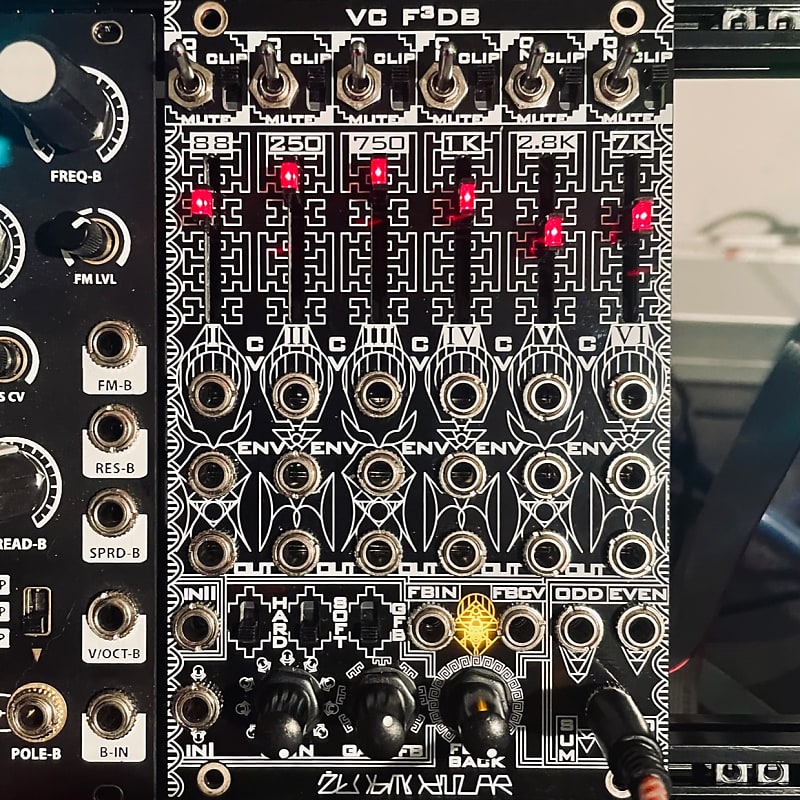 Zlob Modular VC F3DB Fixed Filter Bank | Reverb