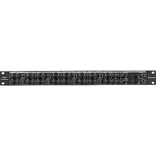 Samson SM10 Rack-Mounted 10-Channel Line Mixer | Reverb