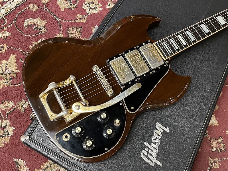 【RARE】Gibson SG Custom 1972 - Walnut【GSB019】 | Reverb