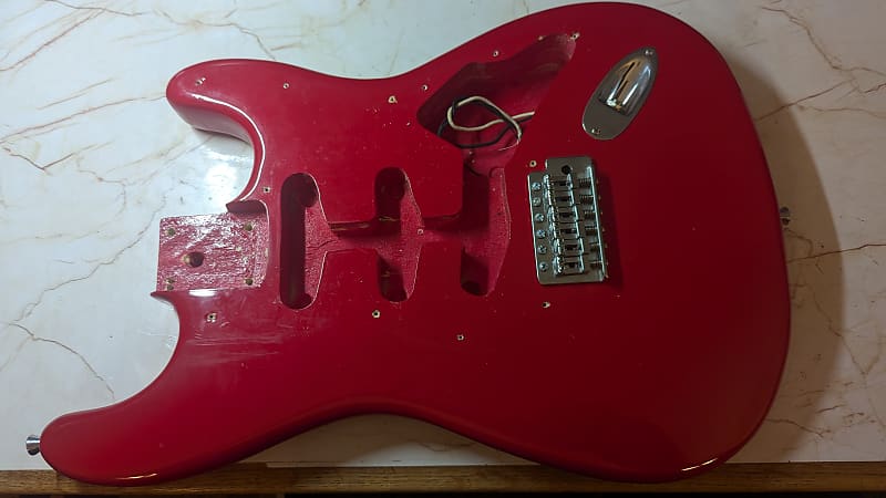 Red Strat style body | Reverb