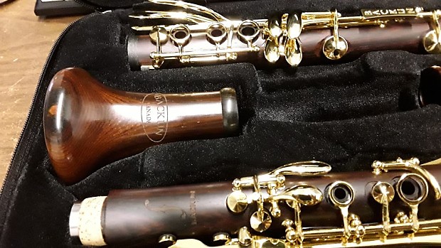 Backun Model F Bb Cocobolo Clarinet with gold plated keys | Reverb