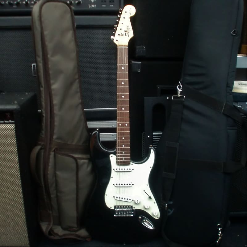 Squier Stratocaster Bullet Series / Made in China 1994 Black | Reverb