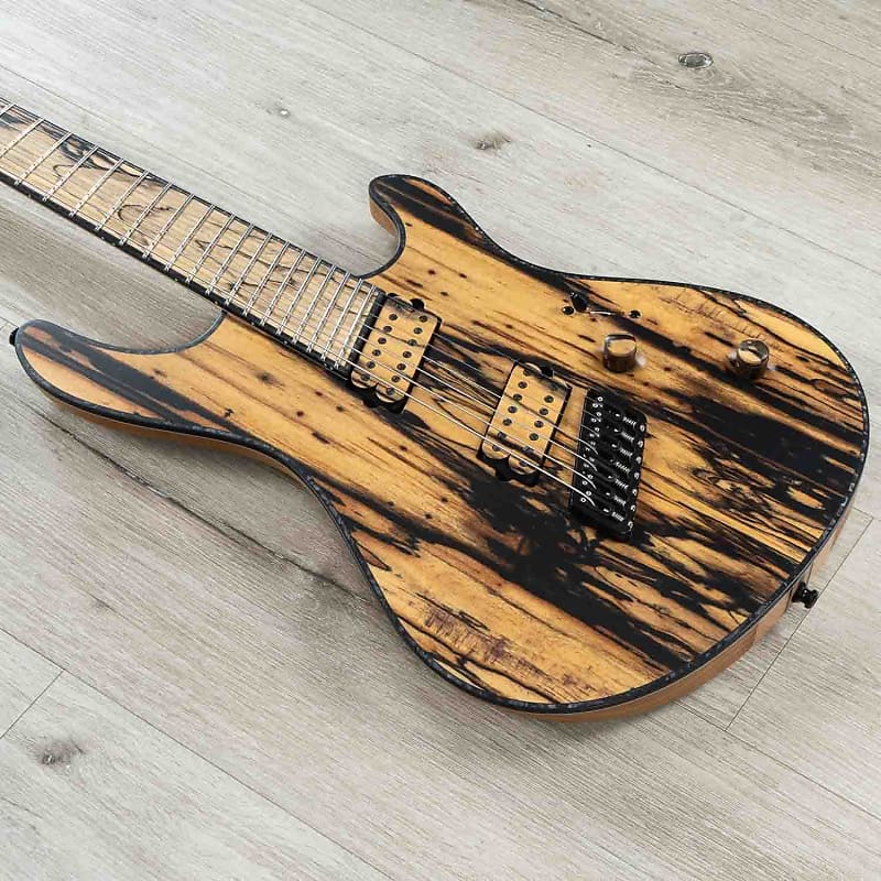 Mayones Custom Regius VF 7 Multi-Scale 7-String Guitar, Pale | Reverb