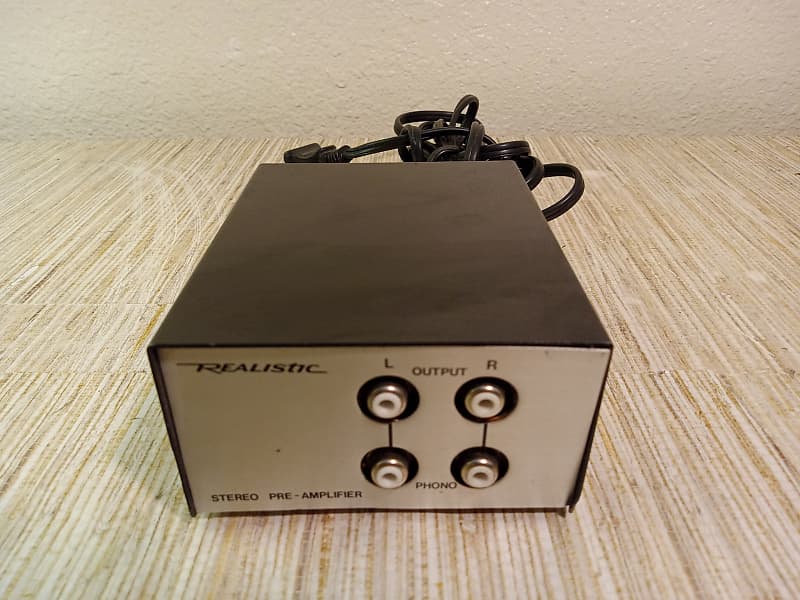 Realistic 42-2101A Stereo Preamp w RCA Included Vintage Japan | Reverb