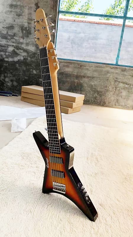 6 String Bass /6 String Electric Busuyi Double Neck Guitar | Reverb