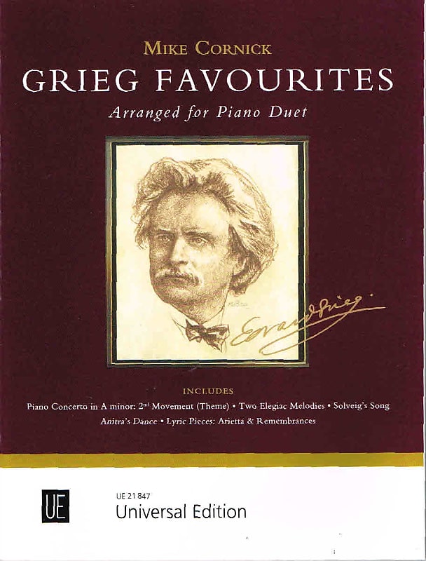Grieg Favourites Arranged for Piano Duet (Mike Cornick) | Reverb