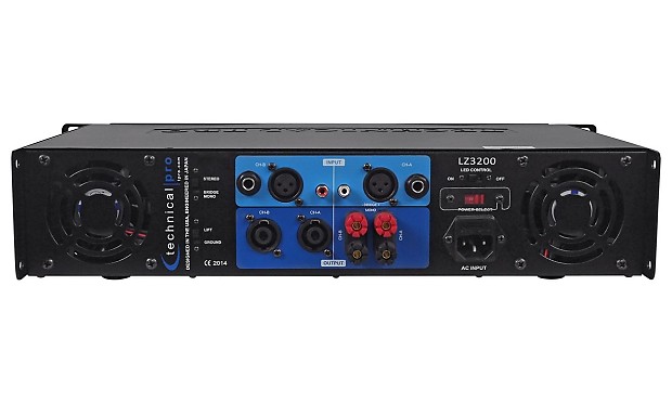 New Technical Pro LZ3200 3200 Watt 2-Channel Amplifier 2U | Reverb