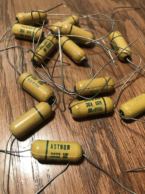 Astron Capacitors .0033 Yellow | Reverb