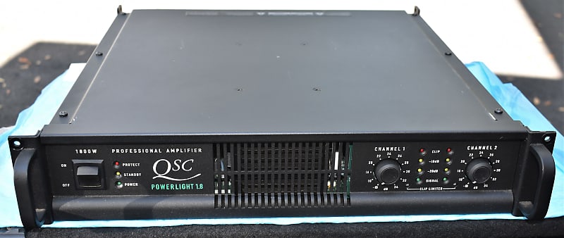 QSC Powerlight 1.8 PL1.8 Power Amp 1800-watt 400W/CH @ 8-OHMS | Reverb