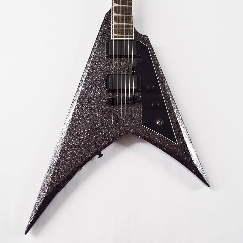 ESP LTD KH-V Kirk Hammett Signature Electric Guitar - Black | Reverb