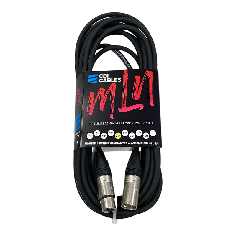 CBI MLN Performer Microphone Cable, 20 Feet | Reverb