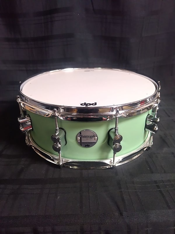 PDP Concept Maple 5.5x14" Snare Drum in Sea Foam Snare Drums | Reverb