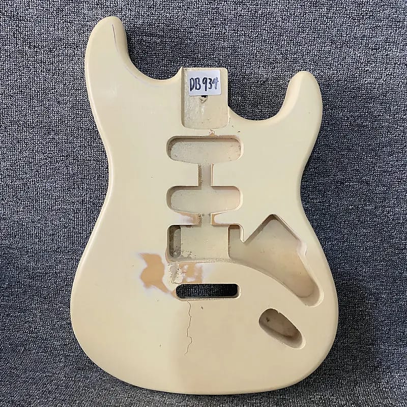 Custom Cream Stratocaster Strat Style Guitar Body | Reverb