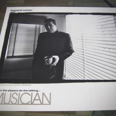 Leonard Cohen Poster Musician Magazine "Where the Players Do | Reverb