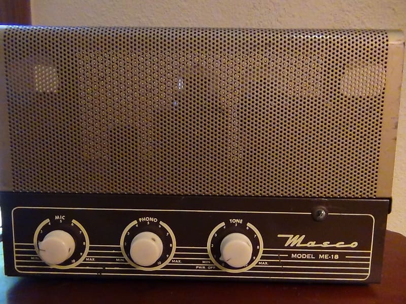 Masco ME-18 Vintage PA Amp Harp/Guitar 1948 2-Tone Brown | Reverb