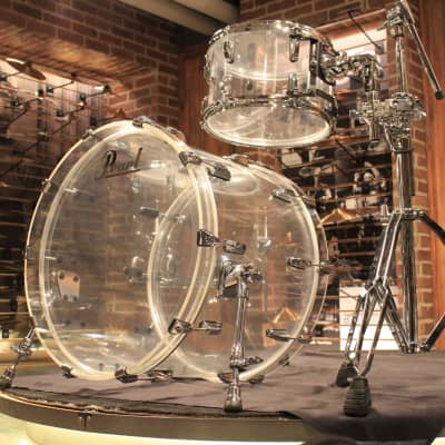 Pearl Crystal Beat 3-piece Ultra Clear Drum Set (12-16-22) - | Reverb