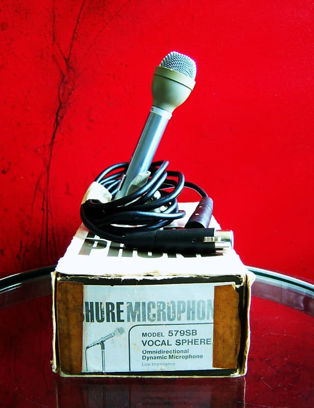 Vintage 1980's Shure 579SB dynamic omni-directional | Reverb