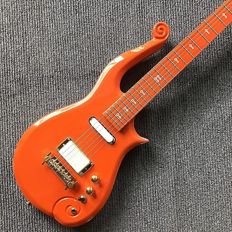 Orange Custom Prince Cloud Guitar, Solid Body, Maple Neck | Reverb UK