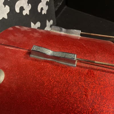 Vintage Ludwig Keystone Badge 14x22 Bass Drum 1960s-Red | Reverb