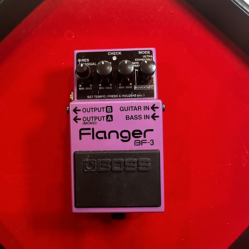 Boss BF-3 Flanger (Dark Gray Label) 2001 - Present - Purple | Reverb
