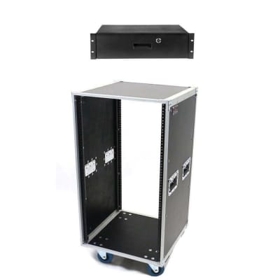 OSP 20 Space Studio Rack Case (No Lids) & 3 Space Deep Rack | Reverb