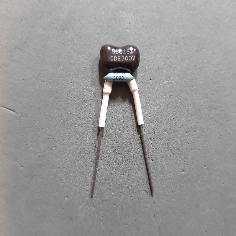 TREBLE BLEED "TBK-MIK" 560pF Cornell Dubilier Silver Mica cap | Reverb