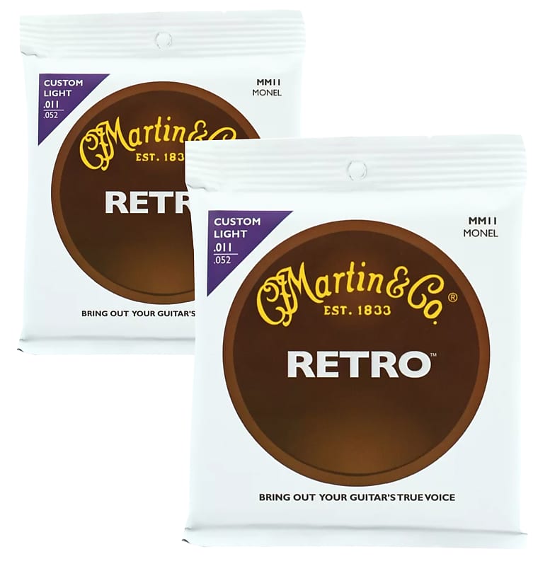 Martin MM11 Acoustic Guitar Retro Monel, Custom Light | Reverb