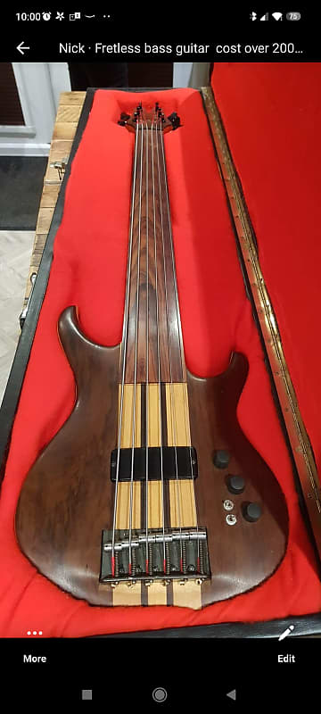 Custom 6 string fretless bass unbranded | Reverb UK