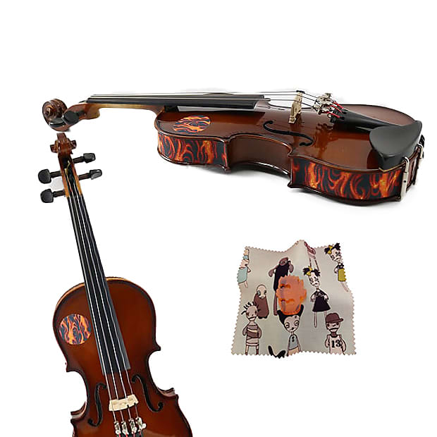 Zombie Rosin w/Flames Violin Skins - Fits 1/32 Size (Violin | Reverb