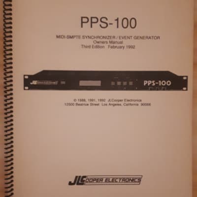JLCooper PPS-100 MIDI-SMPTE Syncroniser/Event Generator | Reverb