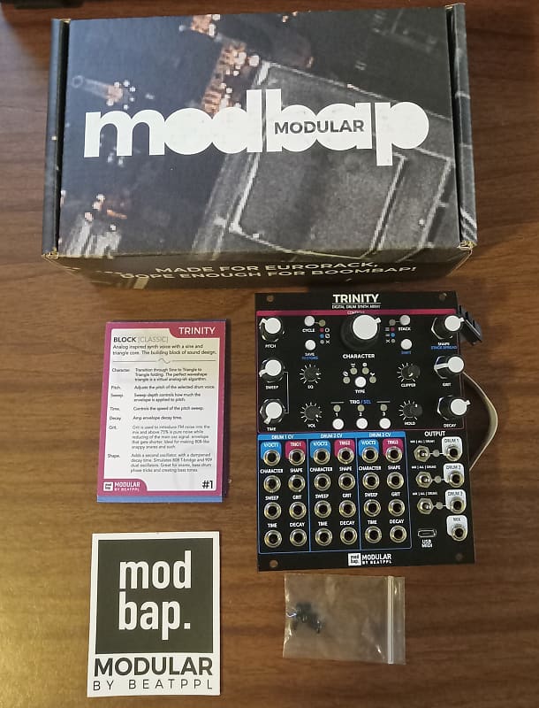 Modbap Modular Trinity 3-Channel Digital Drum Synth Array | Reverb