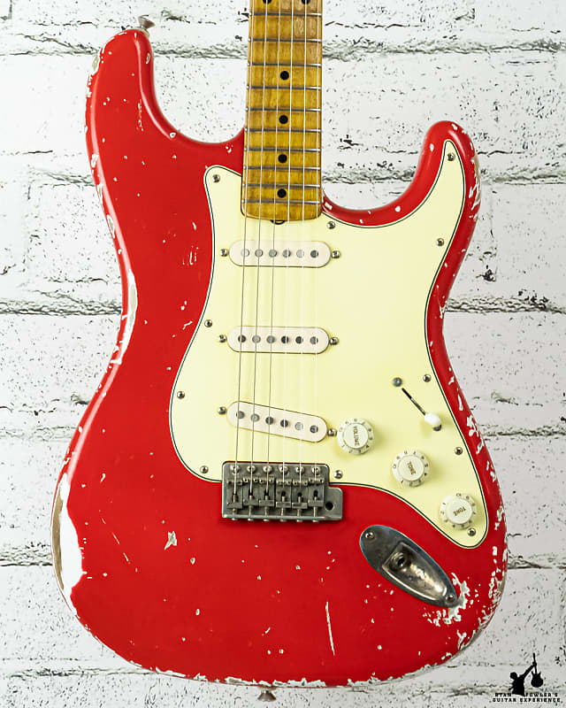 MJT 50s S-Style Fiesta Red Relic | Reverb