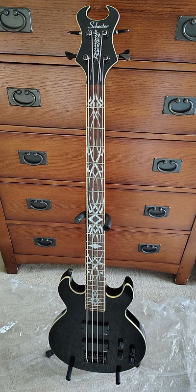 Schecter Devil Tribal Bass, Black | Reverb