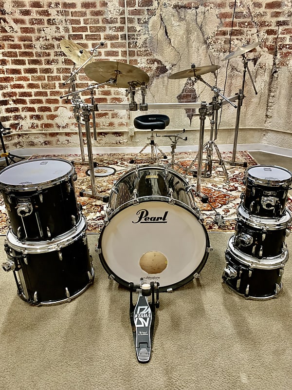 Pearl Masters Custom 6pc ‘96-2005 - Black Maple | Reverb