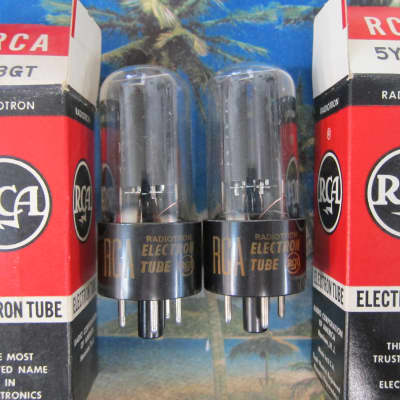 PR NOS RCA 5Y3GT Vintage Rectifier Tubes, NEW, 1960s, | Reverb