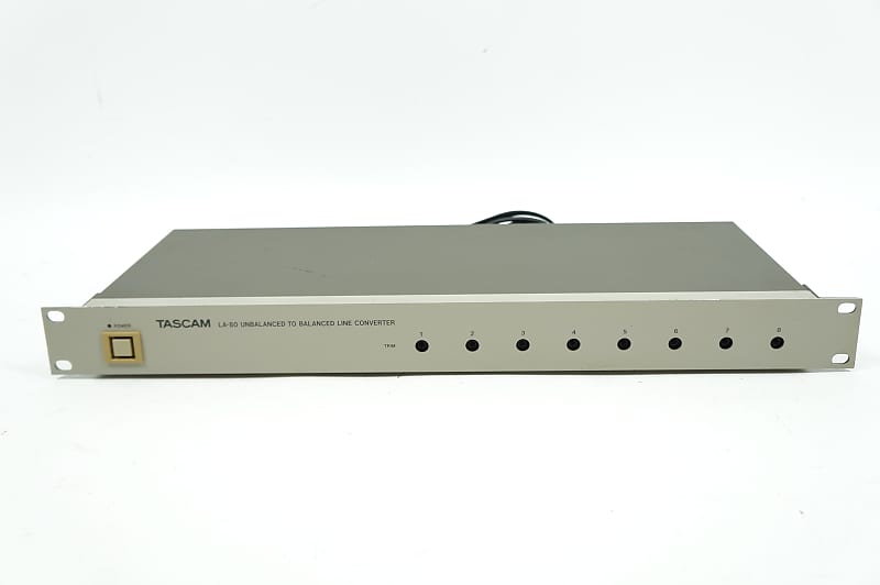 TASCAM LA-80 8ch Unbalanced to Balanced Line Converter RCA | Reverb