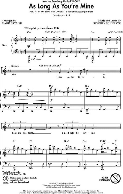 As Long as You're Mine - (from Wicked) | Reverb