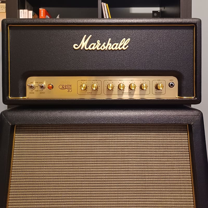 Marshall Origin 20 Head and Origin 2x12 Angled Cabinet | Reverb