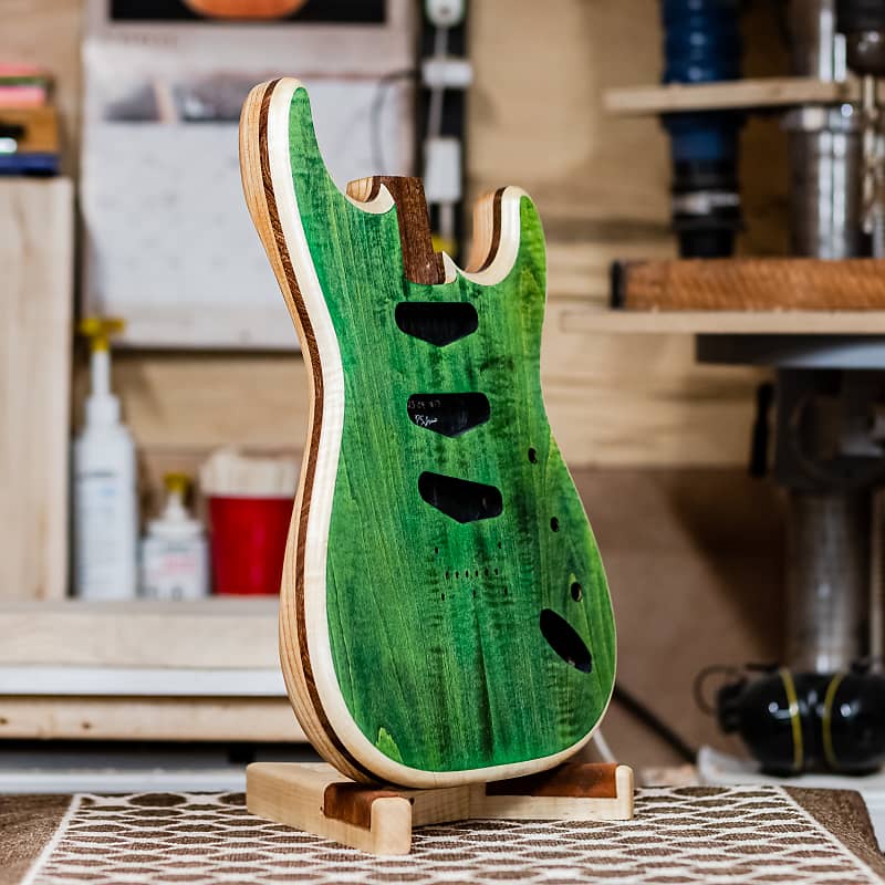 Maple & Ash Strat Body / Figured Maple & Ash Strat | Reverb