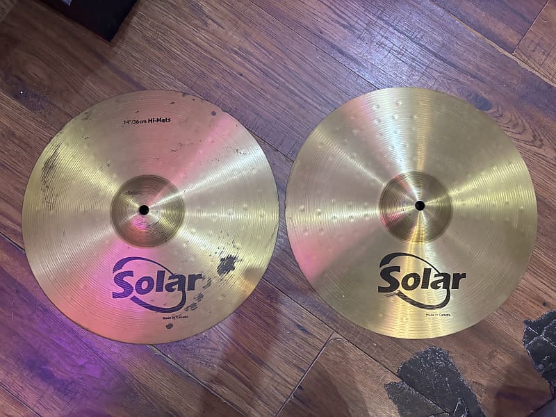 Solar 14" HiHat Cymbal Pair | Reverb