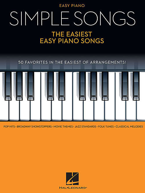 Simple Songs The Easiest Easy Piano Songs Easy Piano Songbook | Reverb
