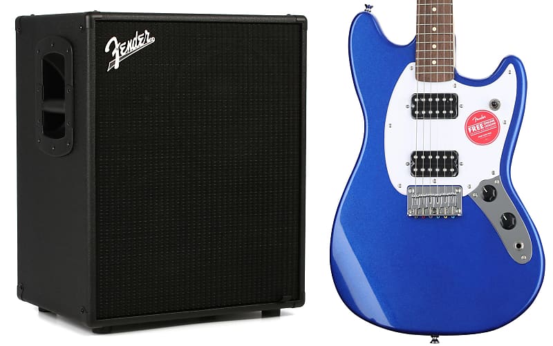 Fender Rumble 210 2x10" 700-watt Bass Cabinet - Black Grille | Reverb